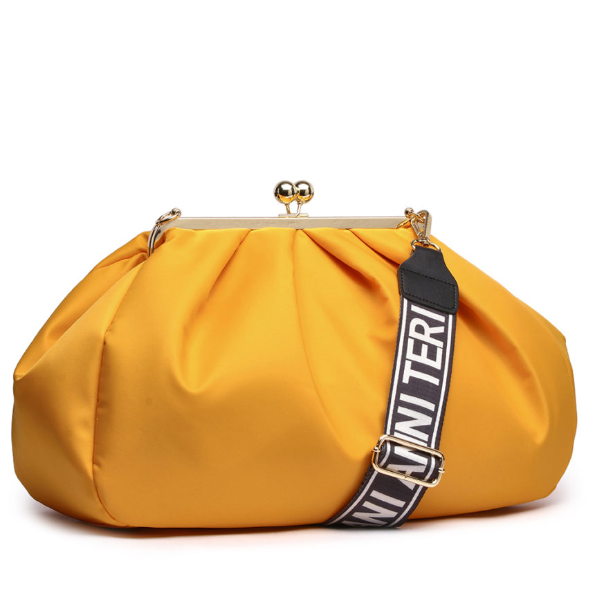 Textile Frame Clutch JC Yellow Large - Anni Teriani