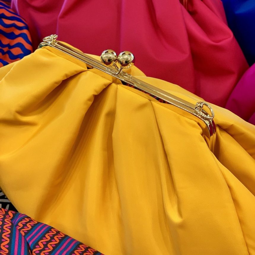 Textile Frame Clutch JC Yellow Large - Anni Teriani